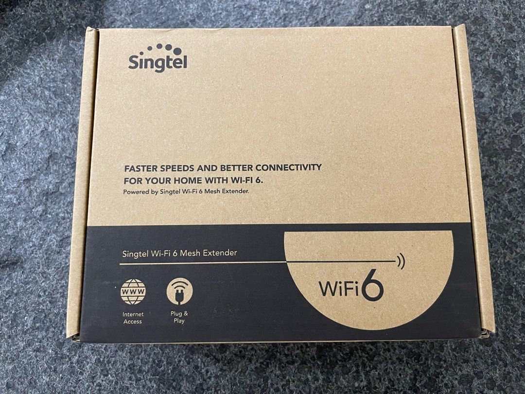 Singtel Wi-Fi 6 Mesh Extender, Computers & Tech, Parts & Accessories ...