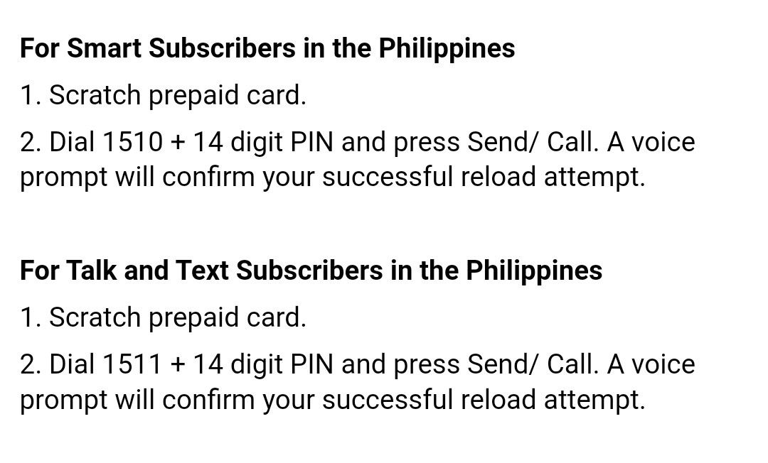 Card Smart Load Philippines