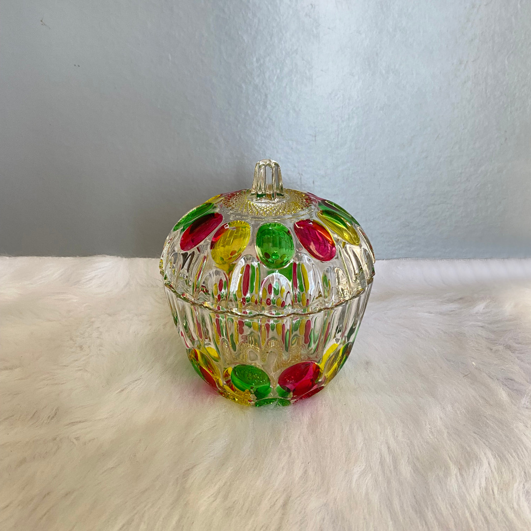 Soga Clear Multicolor Glass Candy Dish Bowl, Furniture & Home Living ...