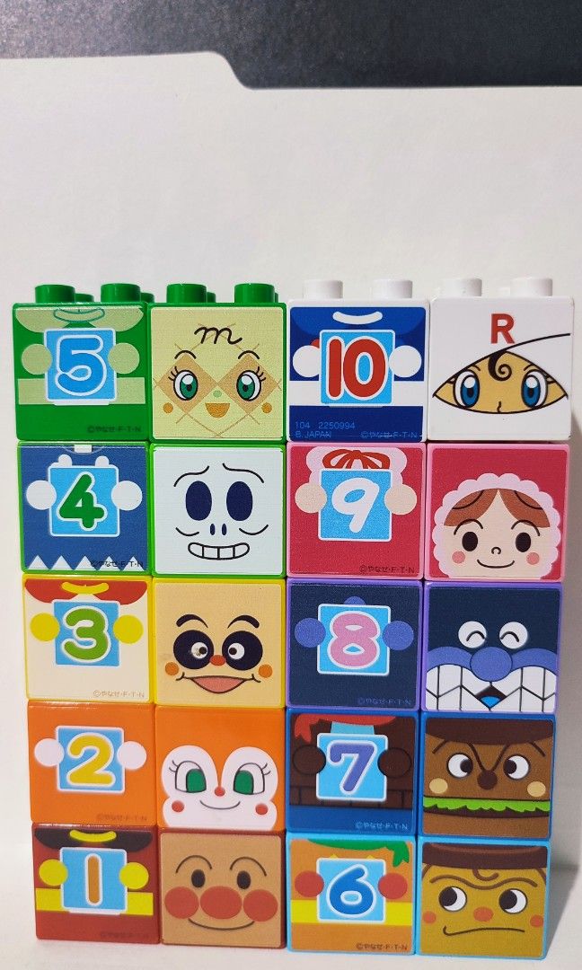 STACK UP BLOCKS-NUMBERS & CHARACTERS, Hobbies & Toys, Toys & Games on ...