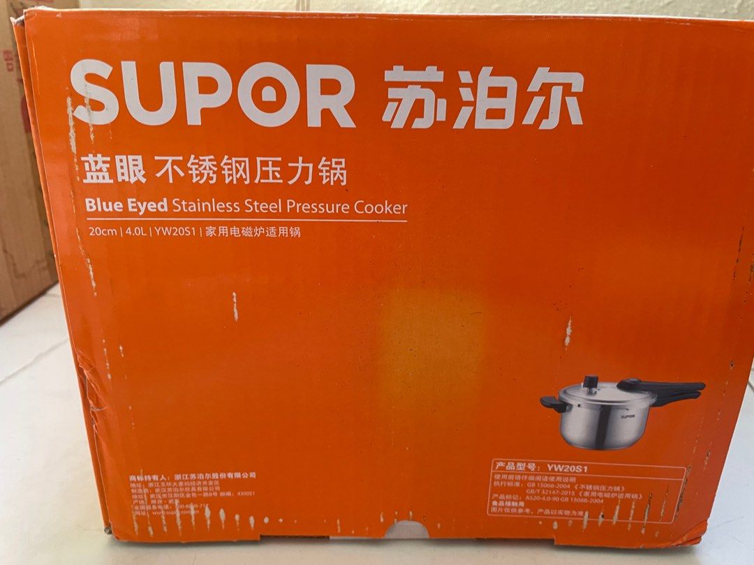 Stainless steel pressure cooker SUPOR, TV & Home Appliances, Kitchen ...