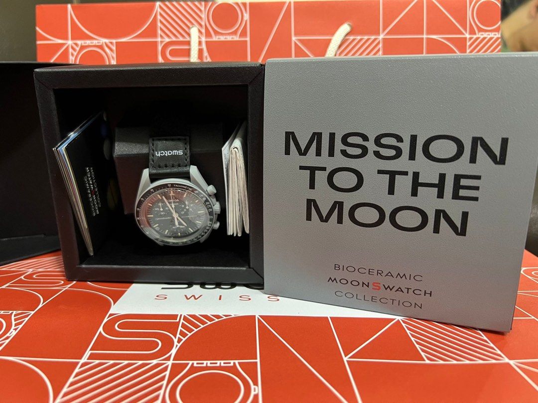 SWACH x OMEGA MOON, Luxury, Watches on Carousell