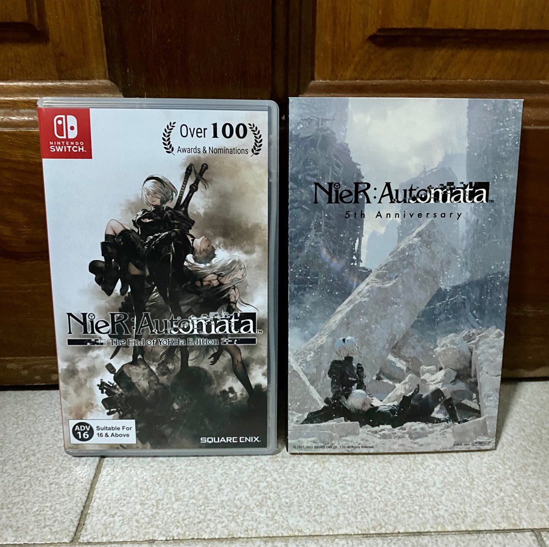 Switch nier automata with extra sleeve case, Video Gaming, Video Games ...