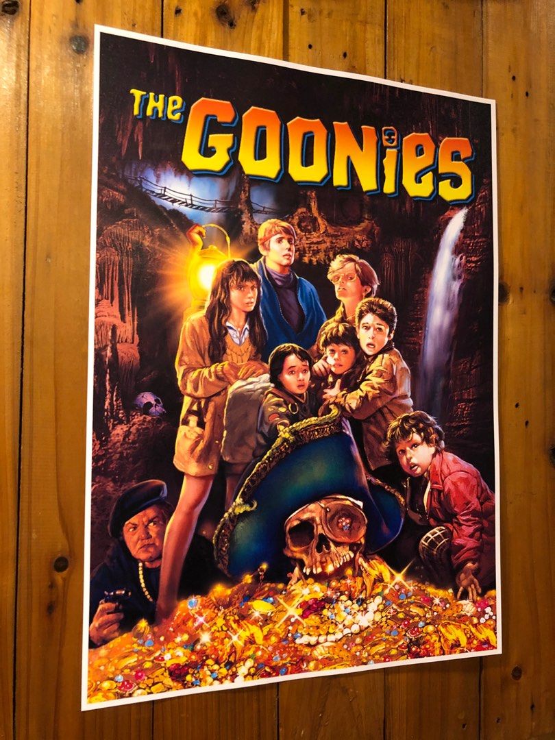 The Goonies Retro Vintage Classic Movie Cartoon Poster, Hobbies & Toys, Memorabilia ...