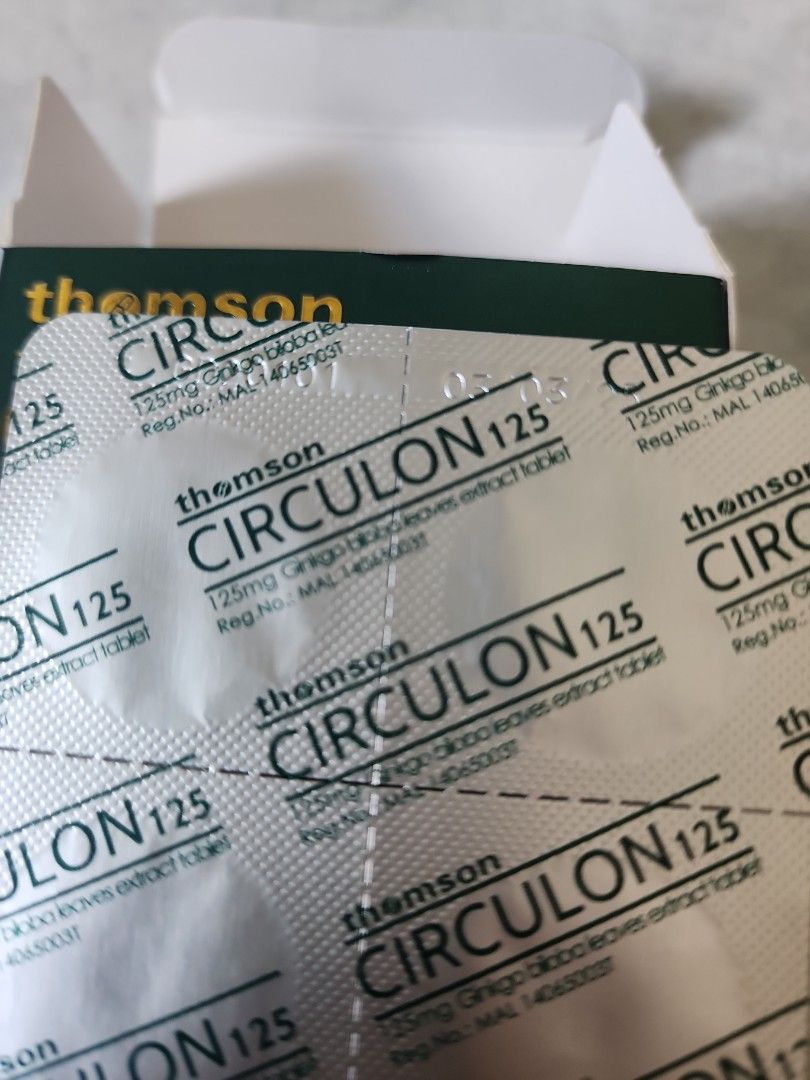 Thomson circulon 125 tablets 30 - brand new 100% authentic not open ...