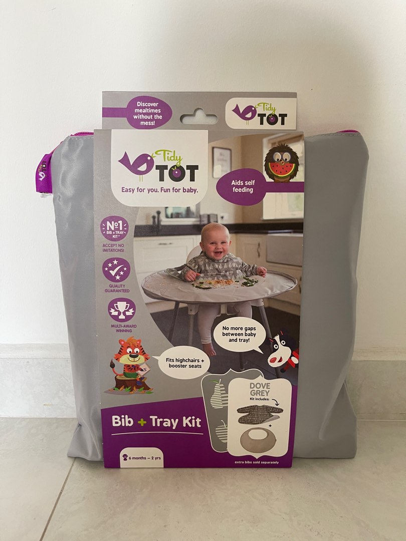 Tidy Tot Bib & Tray Weaning Kit for Baby Led Weaning Feeding Mealtime ...