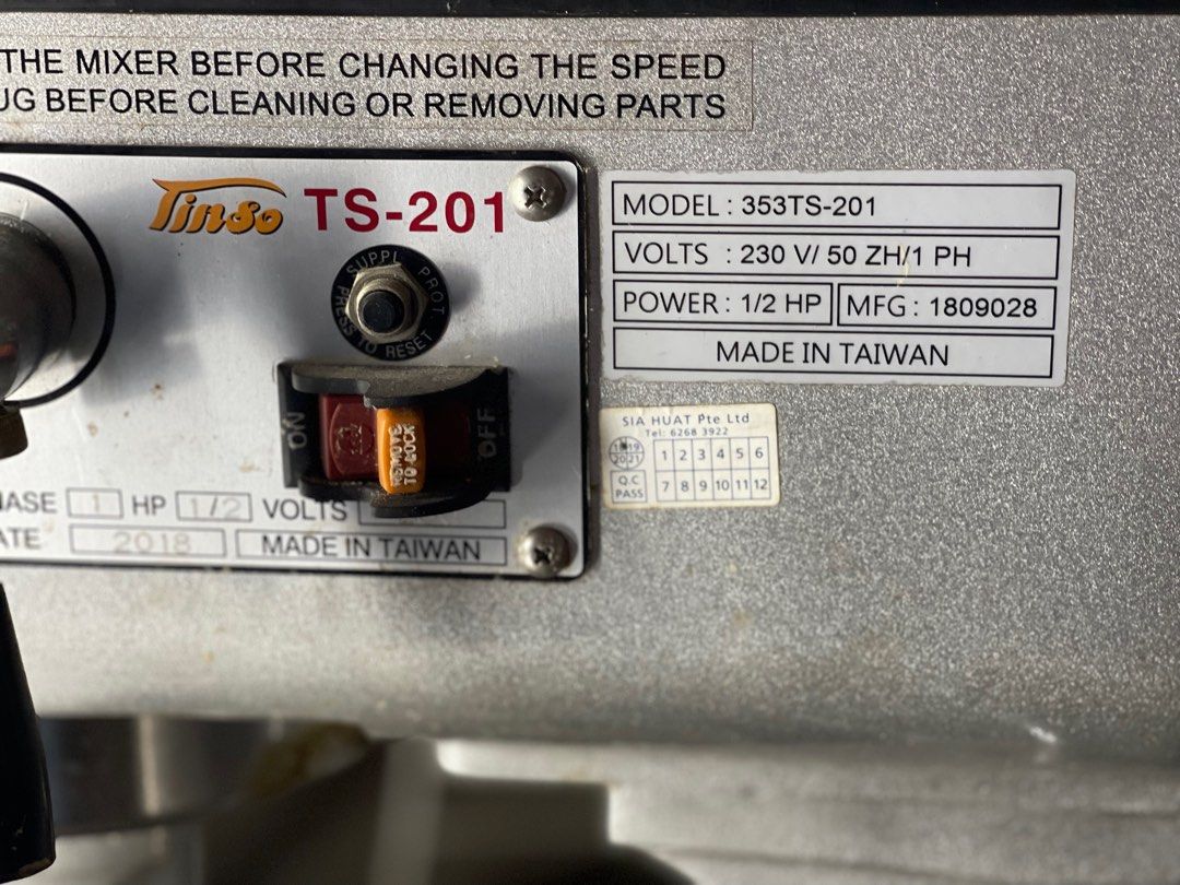Tinso Commercial Mixer, TV & Home Appliances, Kitchen Appliances, Hand ...