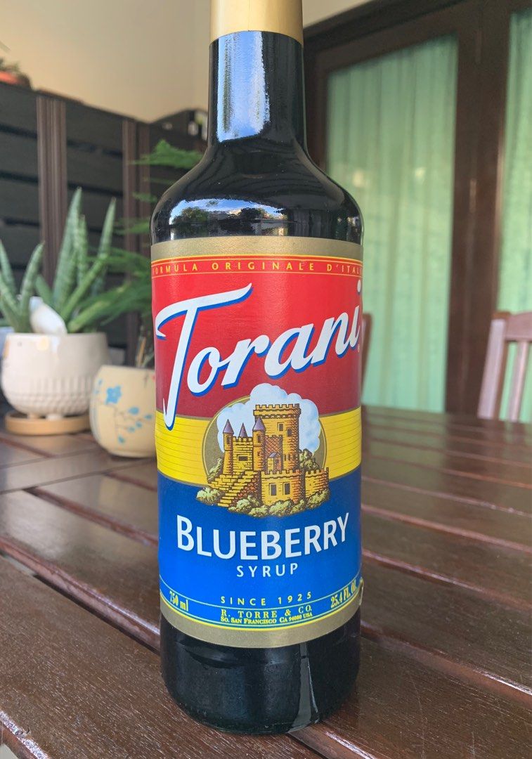 Torani Blueberry Syrup, Food & Drinks, Beverages on Carousell
