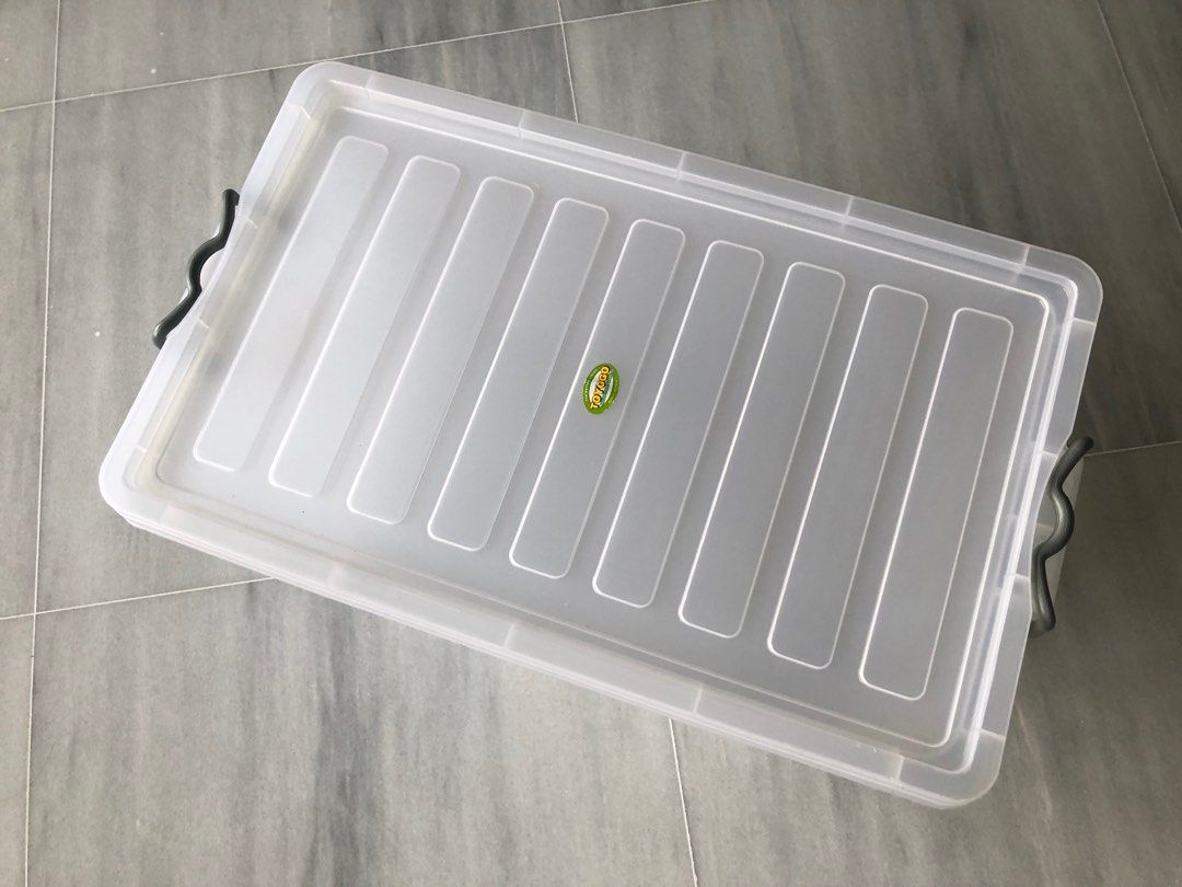 Toyogo large plastic box with cover, Furniture & Home Living, Home ...