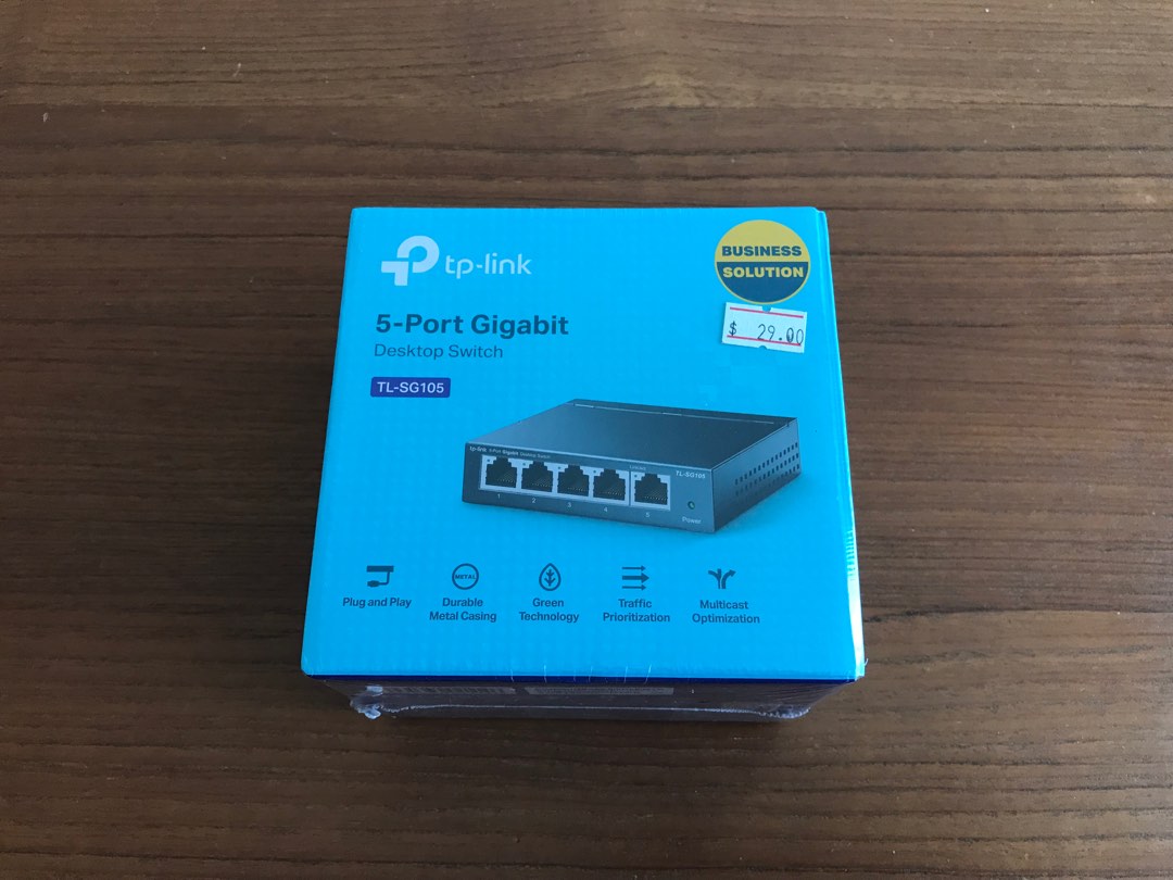 TP-Link 5-Port Gigabit Steel Desktop Switch, Computers & Tech, Parts ...