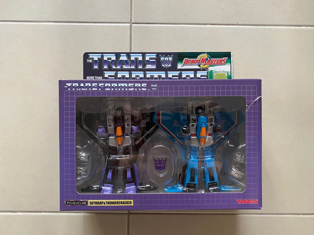 Set of 3 Transformers Takara Robot Masters Starscream Thundercracker ...