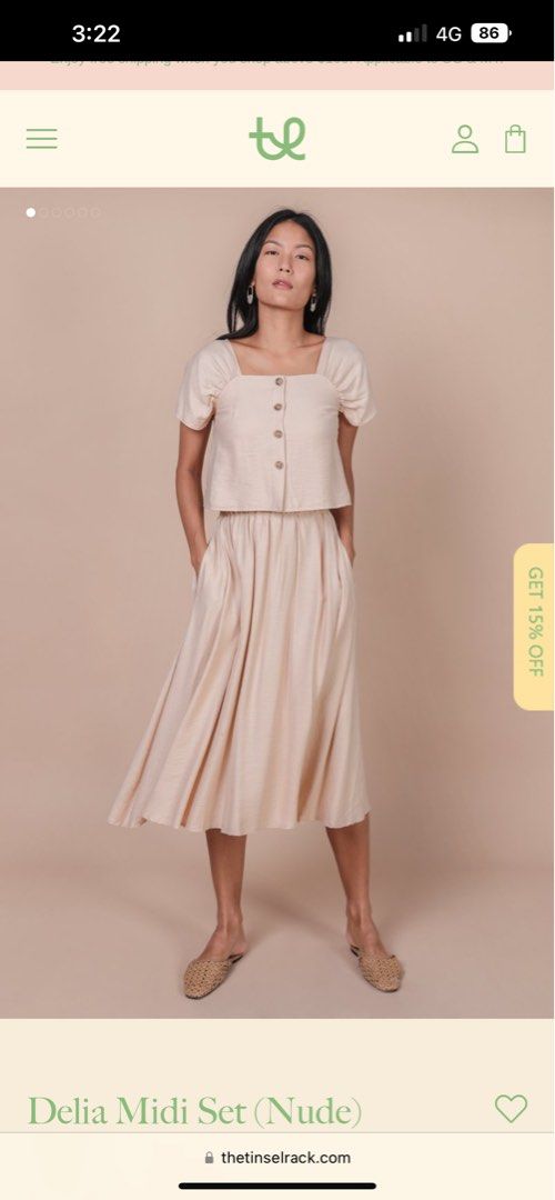 TTR Delia Set (Nude), Women's Fashion, Dresses & Sets, Sets or ...