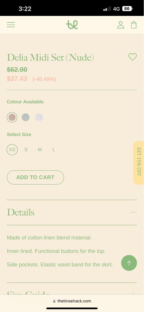 TTR Delia Set (Nude), Women's Fashion, Dresses & Sets, Sets or ...