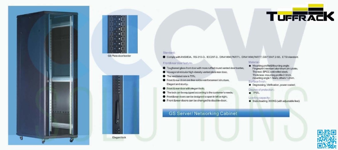 TUFFRACK DATA CABINET 42U, Computers & Tech, Parts & Accessories ...
