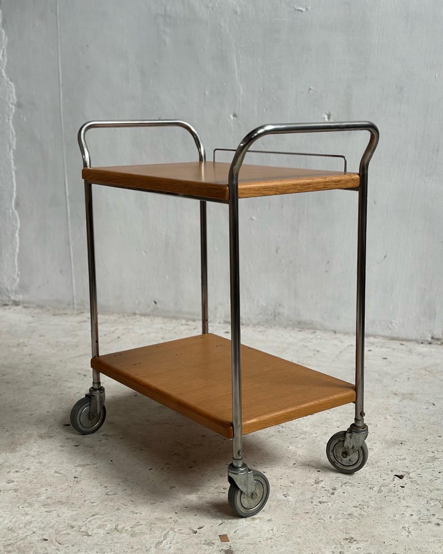 vintage mid century modern tubular trolley, Furniture & Home Living ...