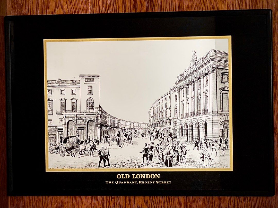 Vintage Old London Mirror, Hobbies & Toys, Memorabilia & Collectibles ...