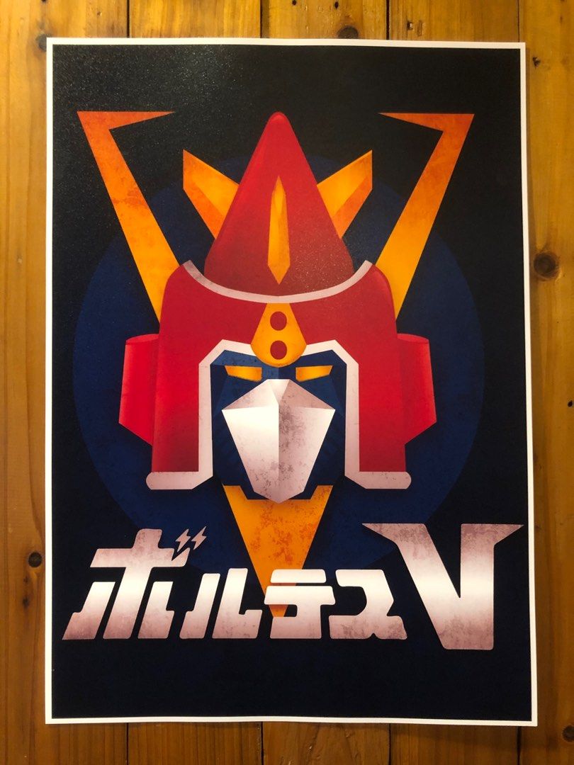 Voltes V Retro Vintage Classic Movie Cartoon Poster #4, Hobbies & Toys ...