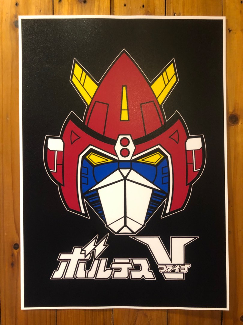 Voltes V Retro Vintage Classic Movie Cartoon Poster #3, Hobbies & Toys ...