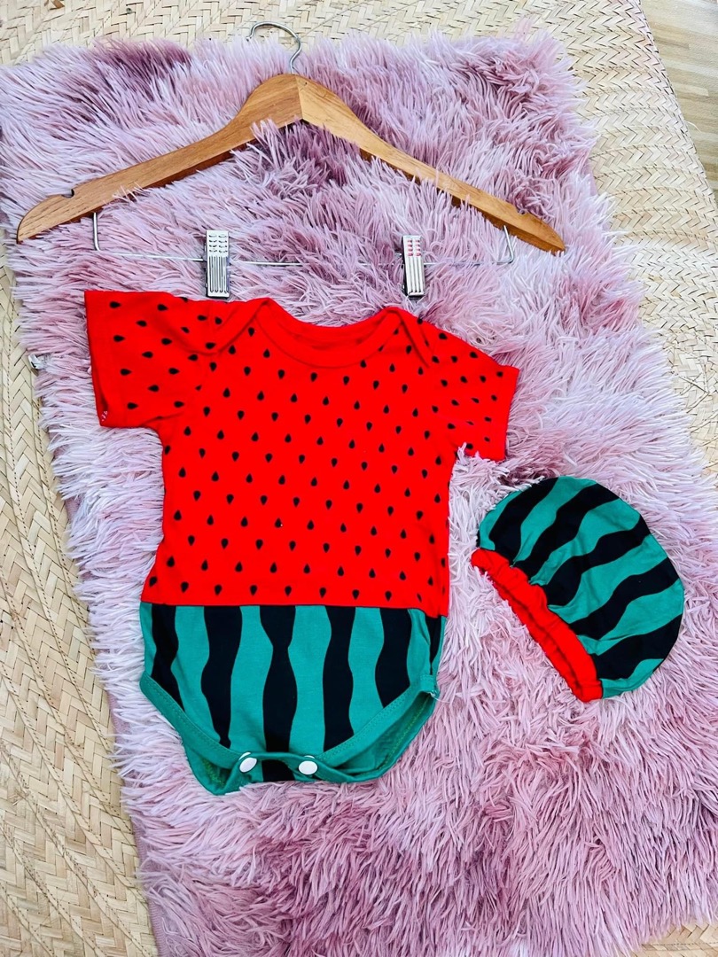 Watermelon Costume, Babies & Kids, Babies & Kids Fashion on Carousell