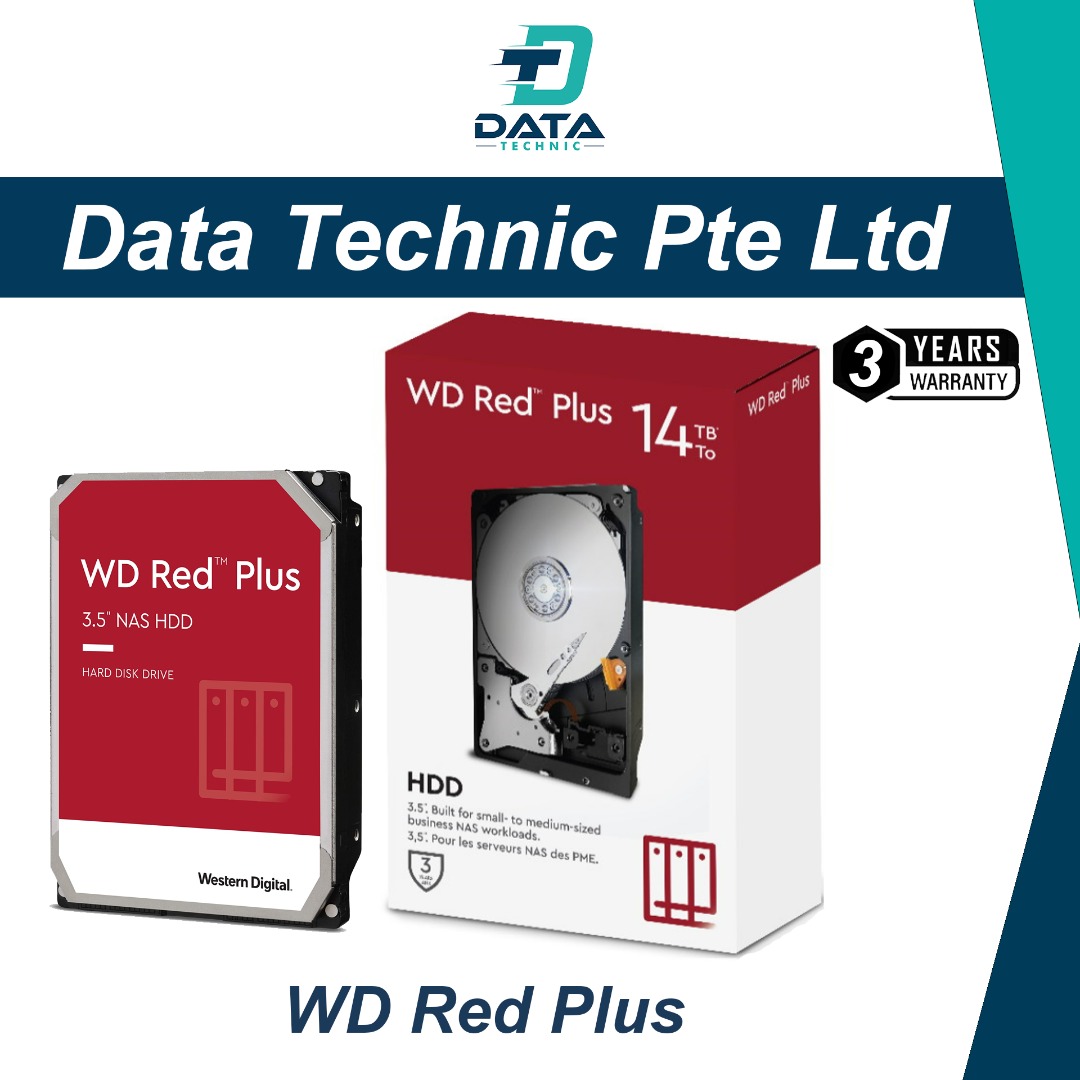WD Red Plus, Computers & Tech, Parts & Accessories, Hard Disks ...