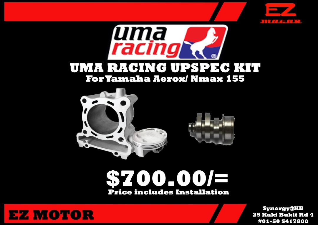 Yamaha Aerox/ Nmax 155 Basic Uma Racing Upspec Kit, Motorcycles ...