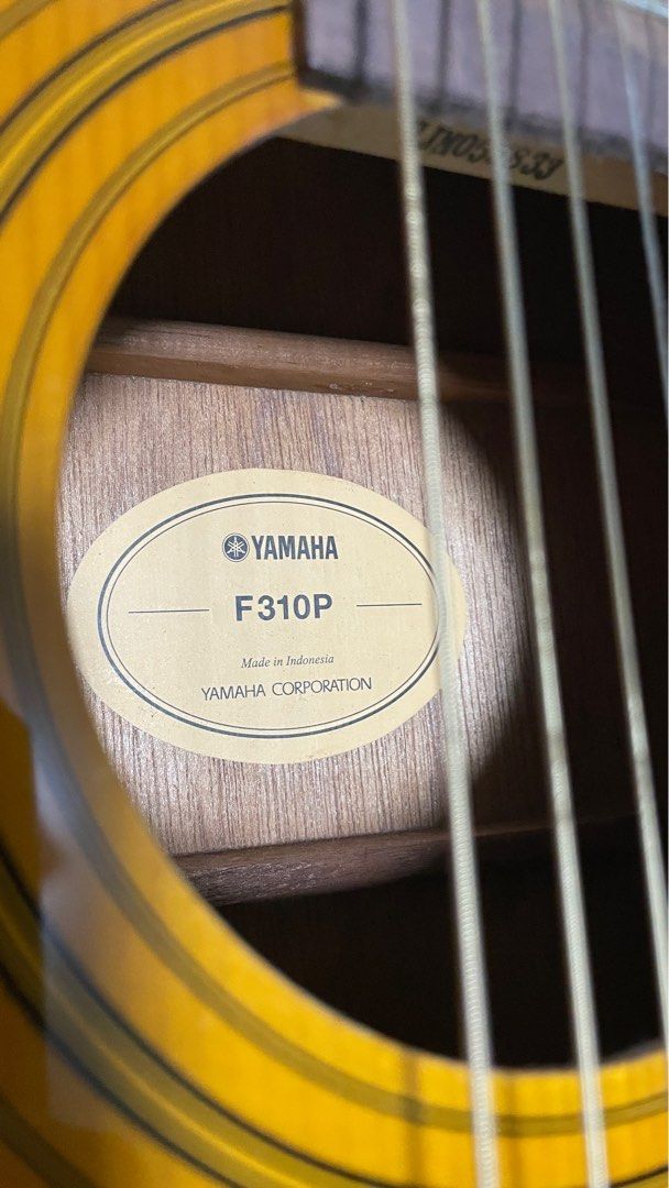 Yamaha F310P Acoustic Guitar Sunburst Color, Hobbies & Toys, Music ...