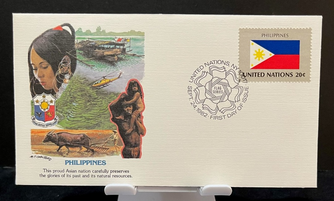 1982 First Day of Issue United Nations Flag Series - Philippines ...