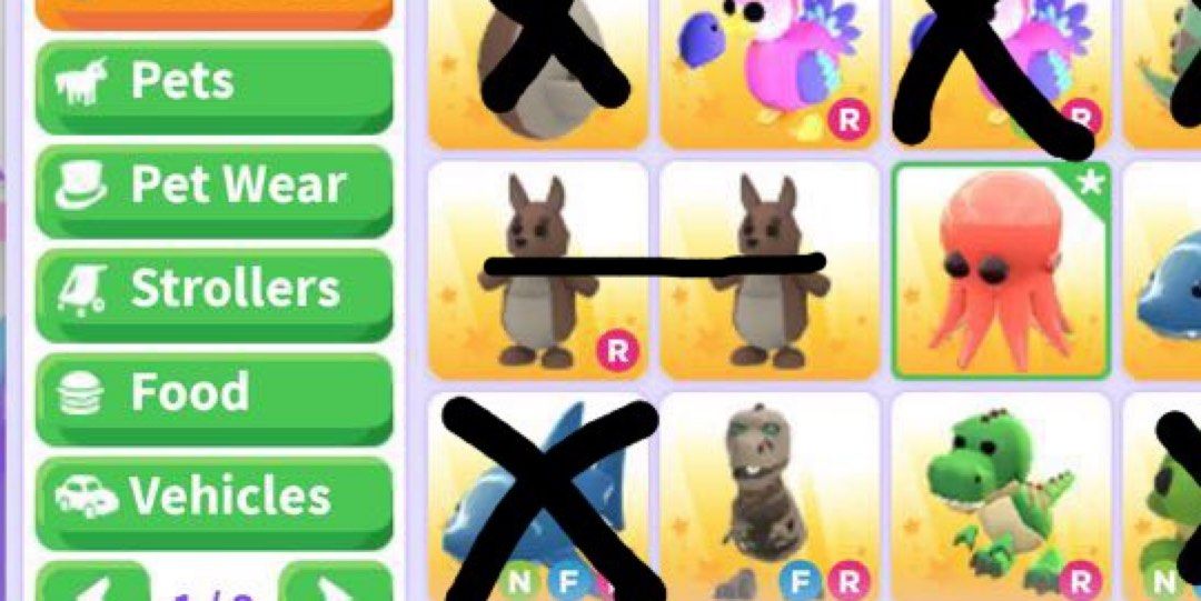 Adopt me clearance - high tier pets available (pt-1), Video Gaming ...