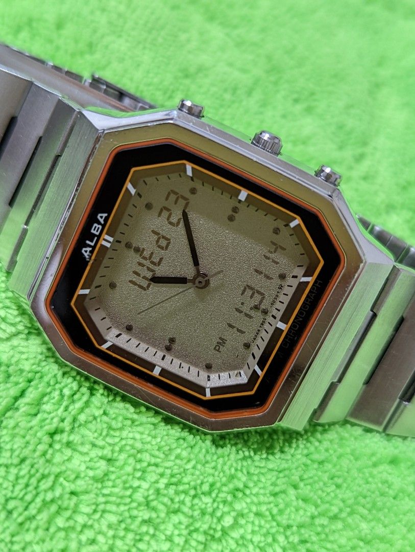 ALBA DUAL FACE VINTAGE WATCH 80S, Men's Fashion, Watches & Accessories ...