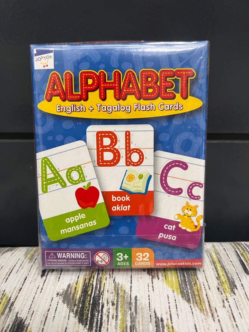 Alphabet english tagalog flash cards, Babies & Kids, Infant Playtime on ...