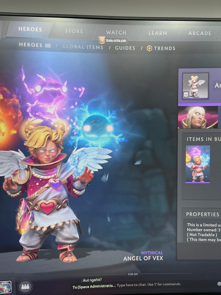 Angel of Vex invoker Dota 2, Video Gaming, Gaming Accessories, Virtual ...