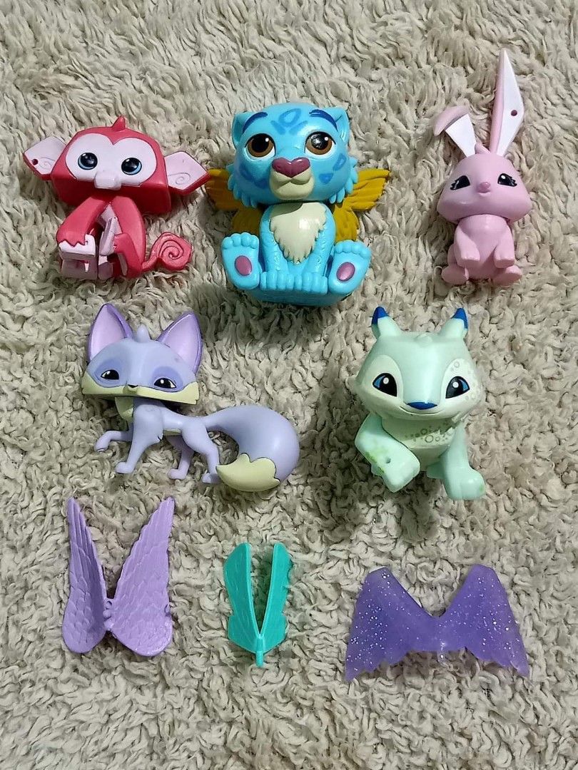 ANIMAL FIGURES BUNDLE SET - DISNEY PRINCESS' PETS AND ANIMAL JAM (5 PCS ...