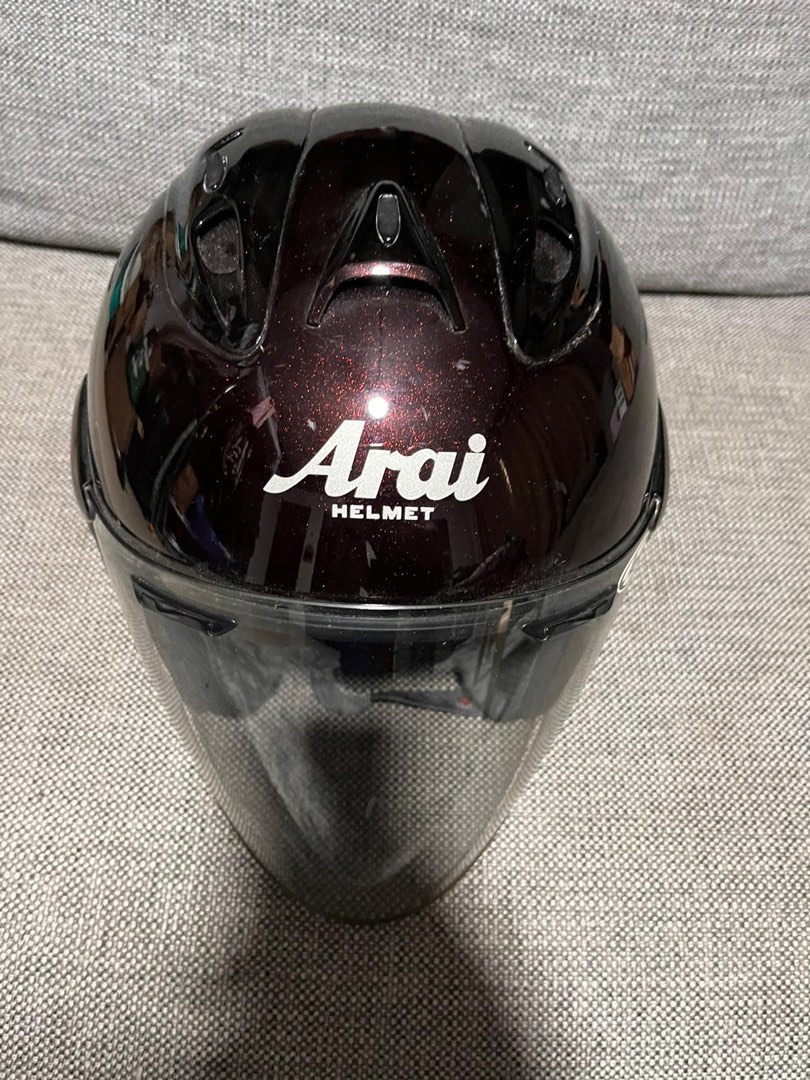 Arai Ram 4 Maroon, Motorcycles, Motorcycle Apparel on Carousell