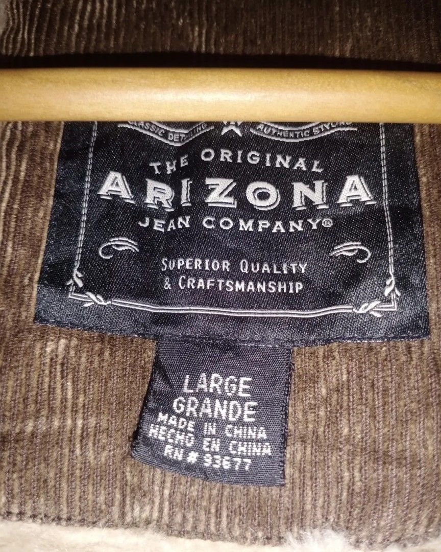 Arizona Corduroy Sherpa Lined Jacket, Women's Fashion, Coats, Jackets ...