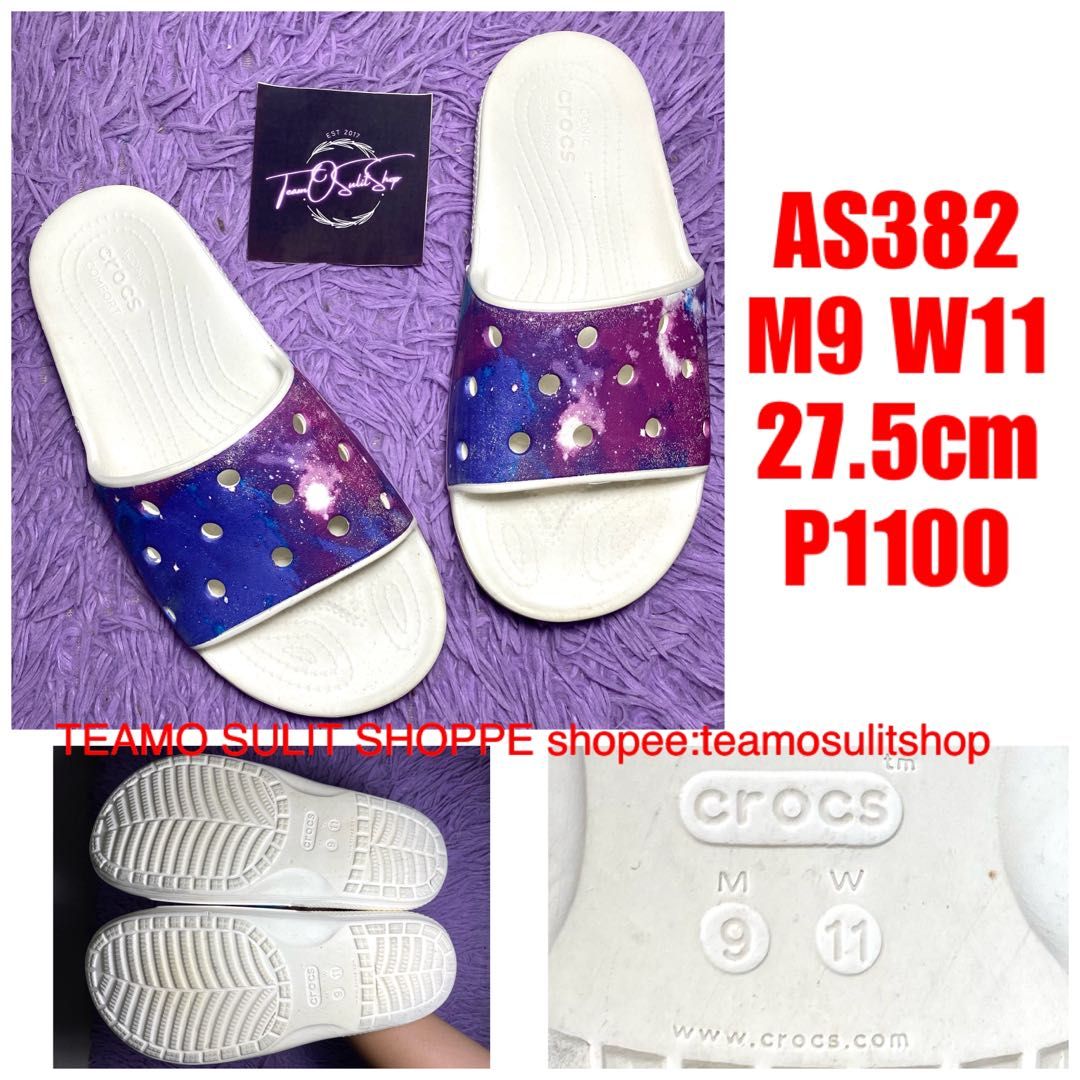 As382 CROCS SLIDE GALAXY M9 W11 on Carousell