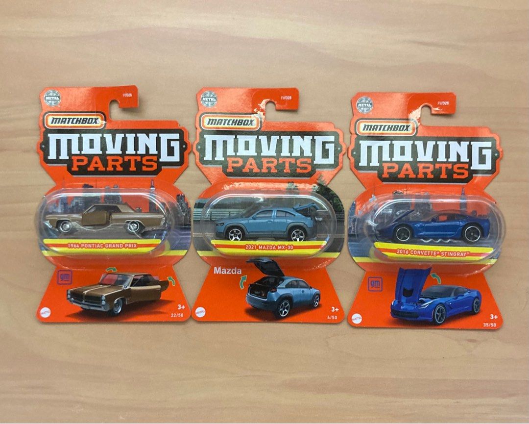 Assorted Matchbox Moving Parts Range Rover, Pontiac, Corvette, Mazda MX ...