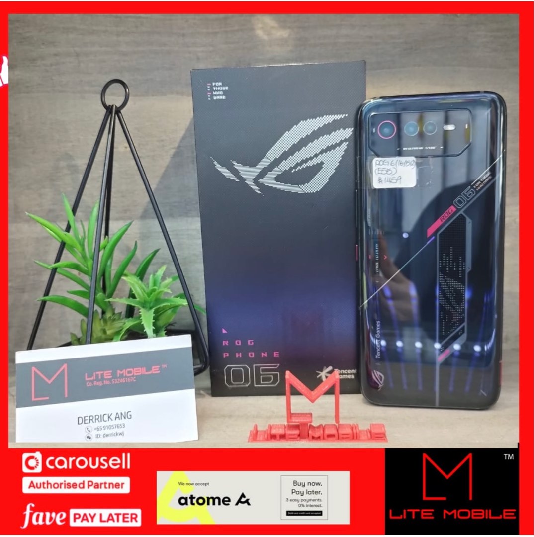 Asus Rog 6 512GB | 16GB Ram + 512GB | Gaming Phone | With Playstore ...
