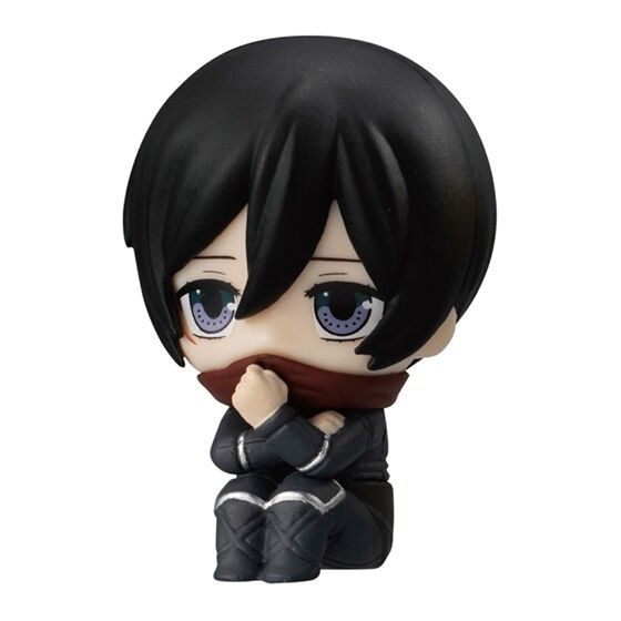 Attack On Titan AOT mini sitting figure gachapon, Mikisa and Levi ...