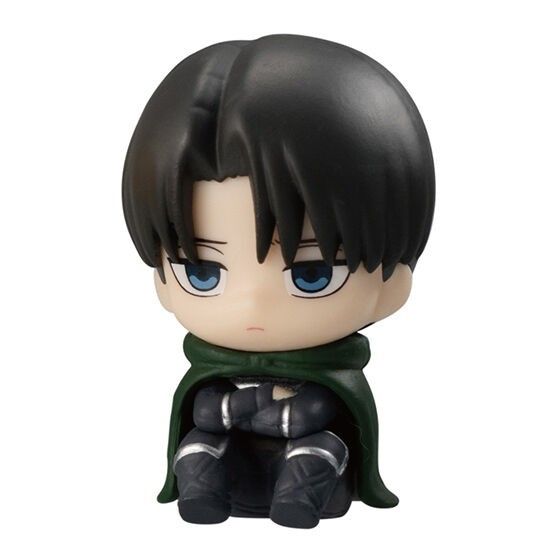 Attack On Titan AOT mini sitting figure gachapon, Mikisa and Levi ...