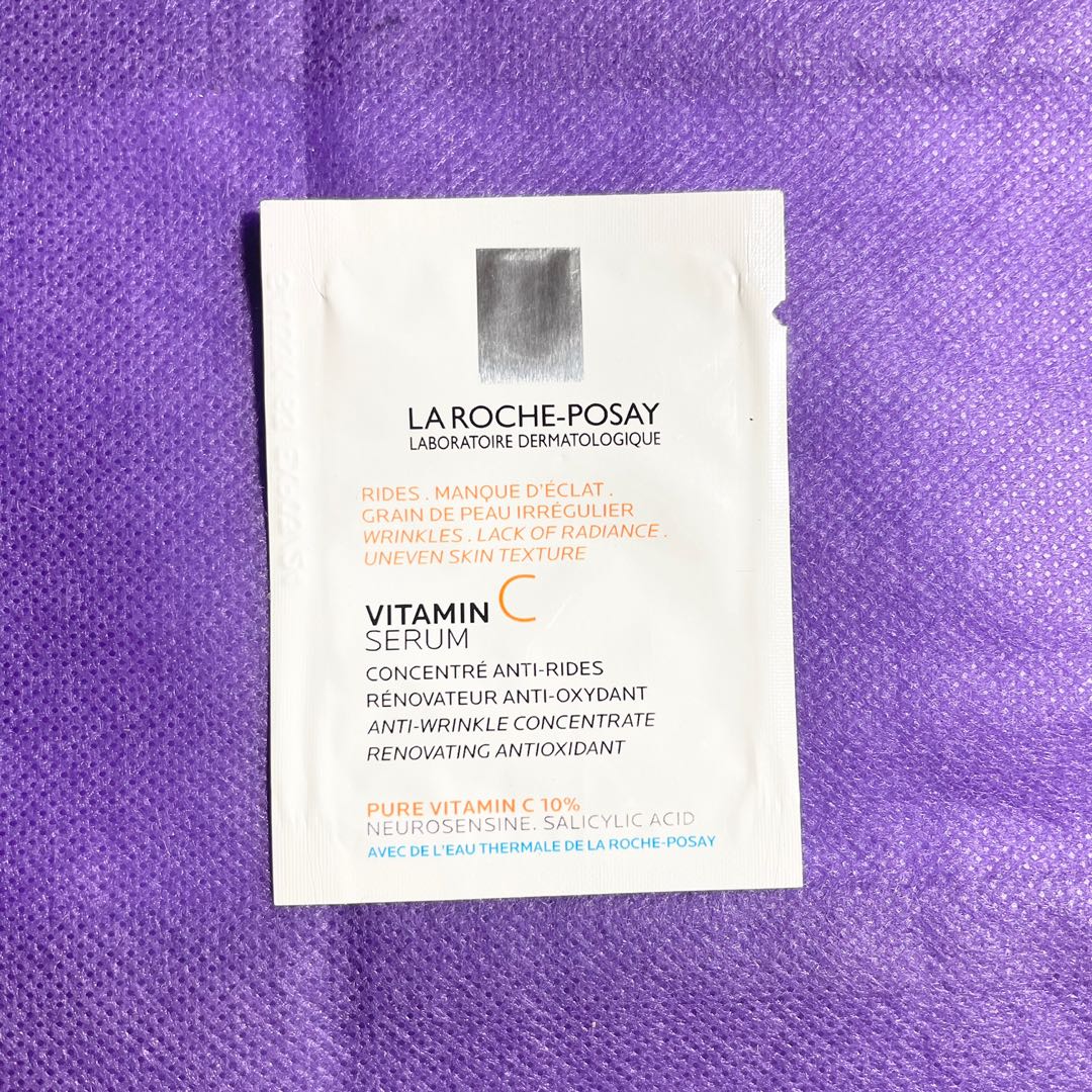 AUTHENTIC La Roche posay vitamin serum sachet, Beauty & Personal Care ...