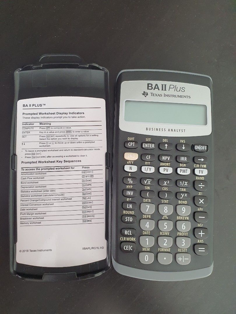 BA II Plus Financial Calculator, Hobbies & Toys, Stationery & Craft ...