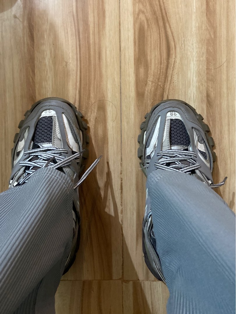 Balenciaga Track Grey White, Luxury, Sneakers & Footwear on Carousell