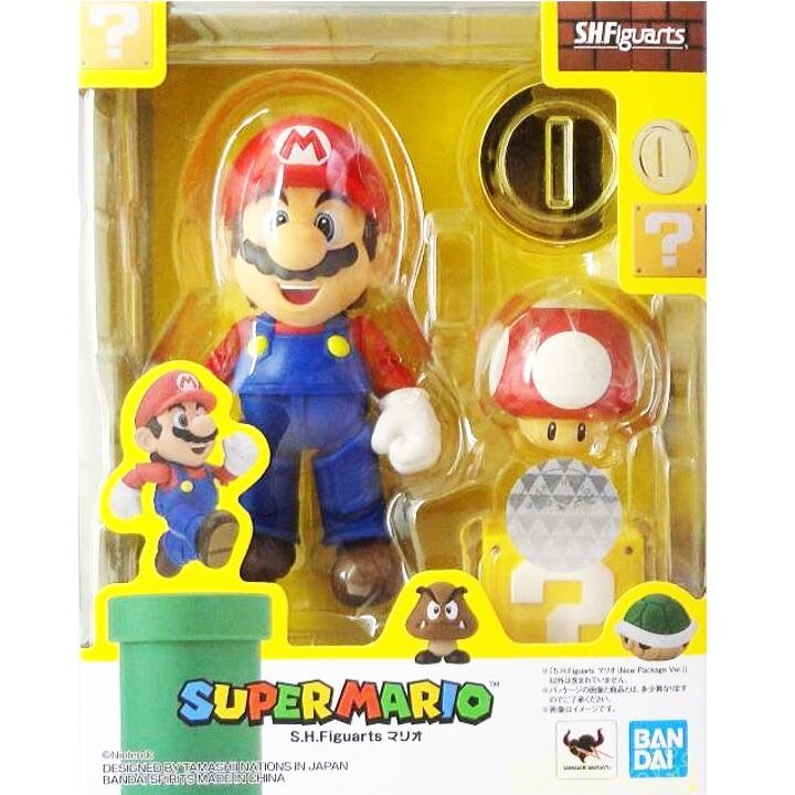 Bandai Tamashii Nations S.H.Figuarts Mario (New Package Ver.) Super ...