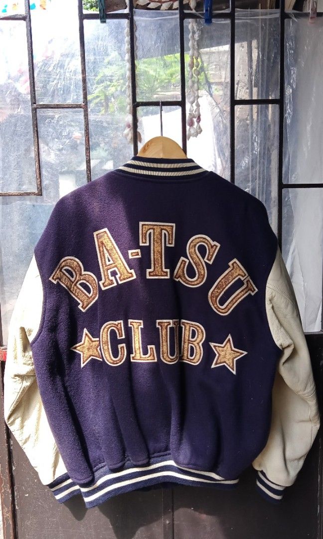 Bat-Su Club Japanese Varsity Jacket, Men's Fashion, Coats, Jackets and ...