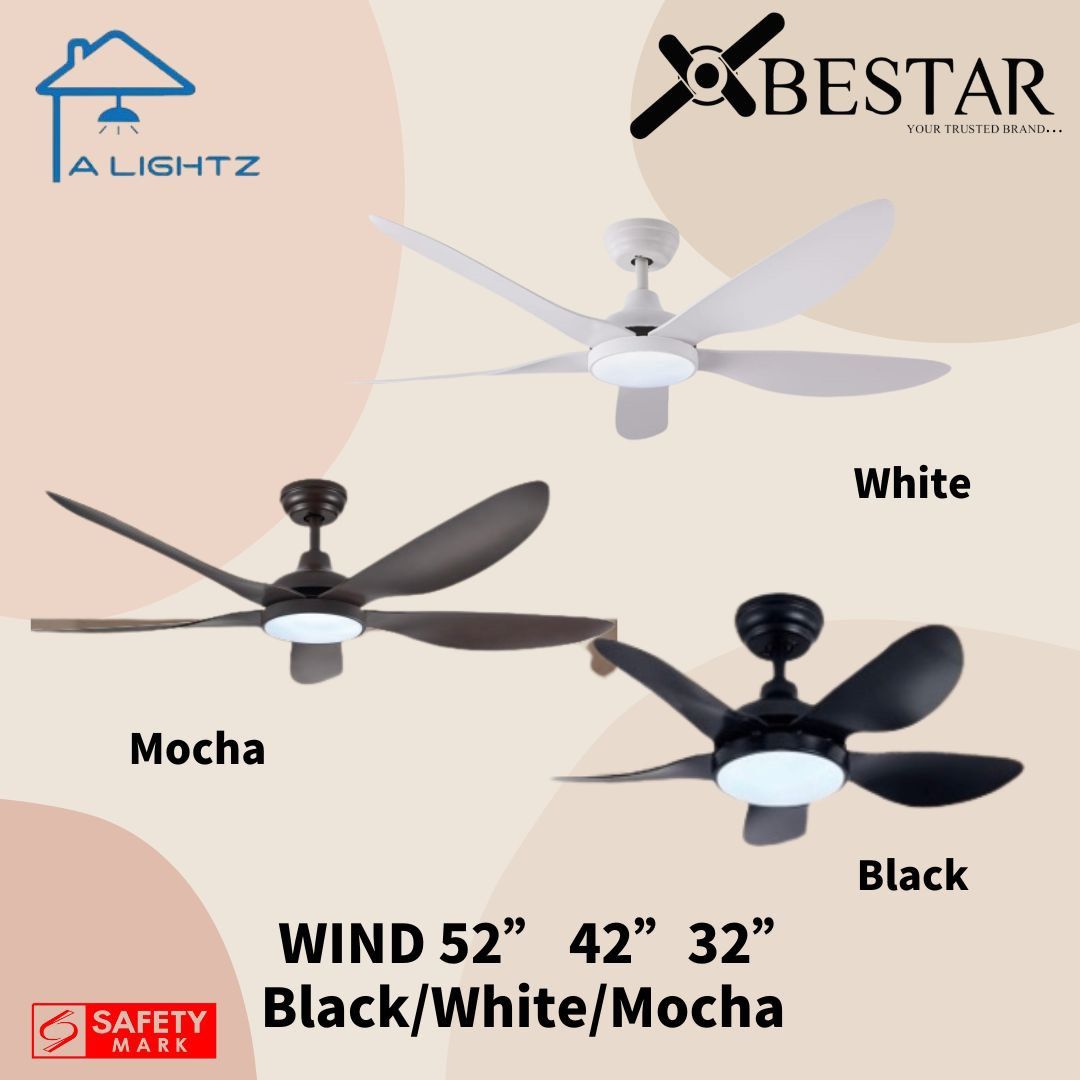 Bestar Wind DC Ceiling Fan With 24W 3 Tone LED Light Kit And Remote ...