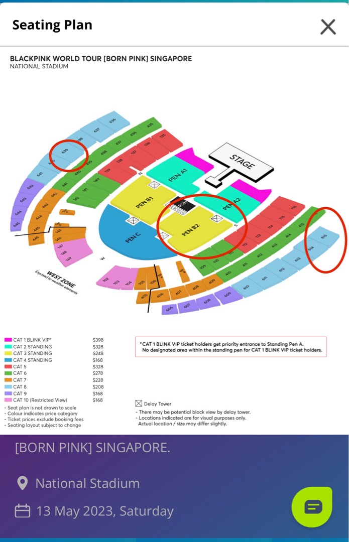 BLACKPINK Singapore Concert Ticket, Tickets & Vouchers, Event Tickets ...