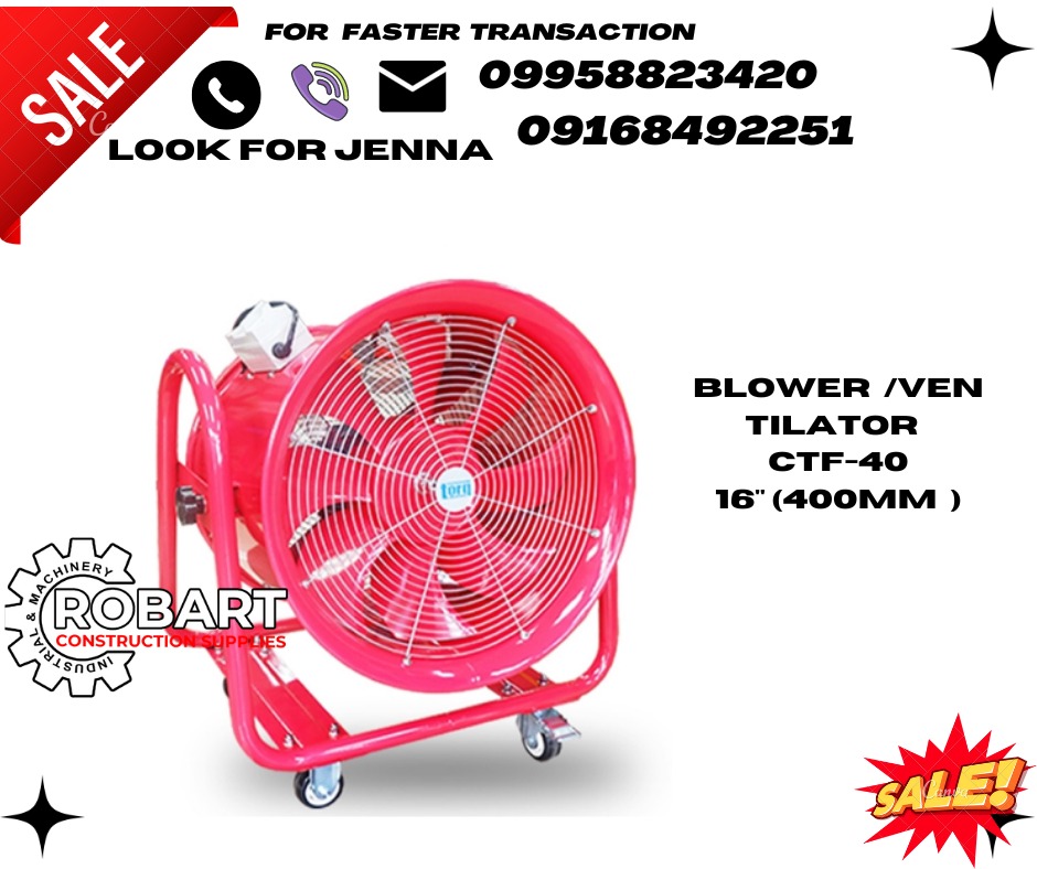 BLOWER /VENTILATOR CTF-40 16'', Commercial & Industrial, Construction ...