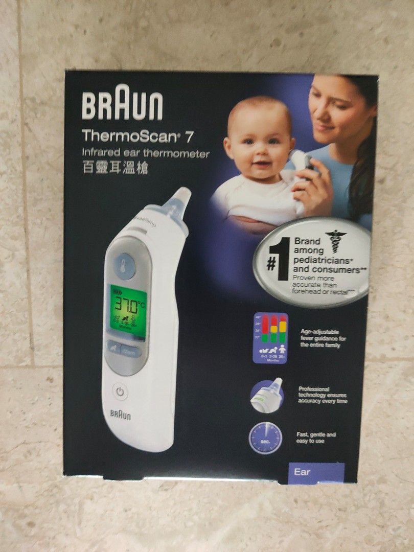Braun ThermoScan 7, Health & Nutrition, Thermometers on Carousell