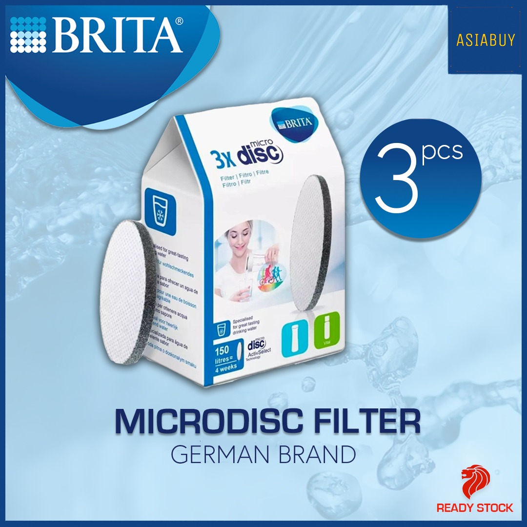 BRITA Fill and Go Water Filters 3 Pack (Micro Disc), TV & Home ...