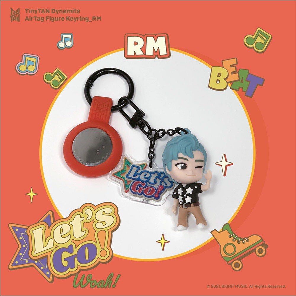 BTS OFFICIAL Dynamite TinyTAN Figure Keychain Airtag Keyring, Hobbies & Toys, Memorabilia ...